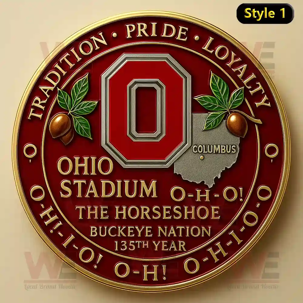 Ohio State Buckeyes Buckeye Nation Coin - WeLocalBrandHoodie