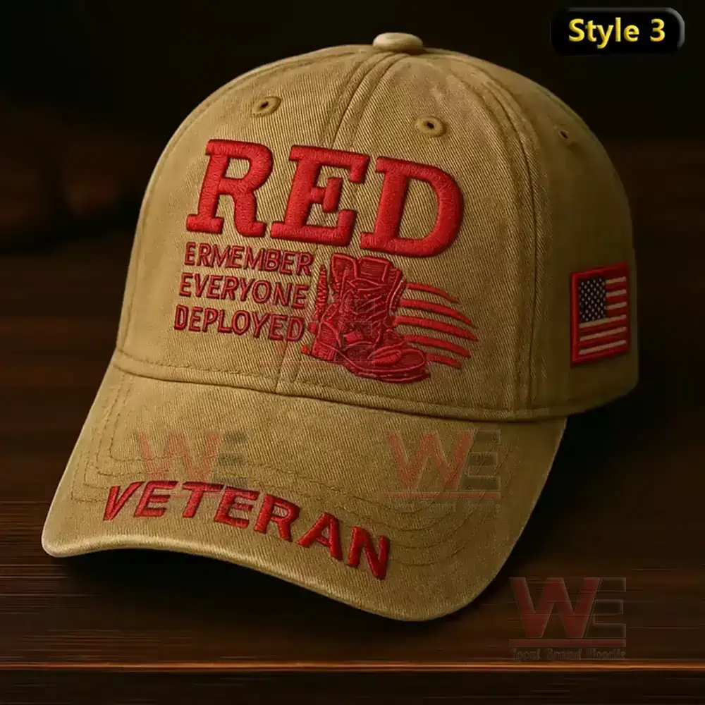 Red Friday Veteran Remember Everyone Deployed Cap hat - WeLocalBrandHoodie