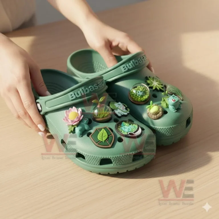 Bulbasaur Pokemon Crocs Clogs with Charms - WeLocalBrandHoodie