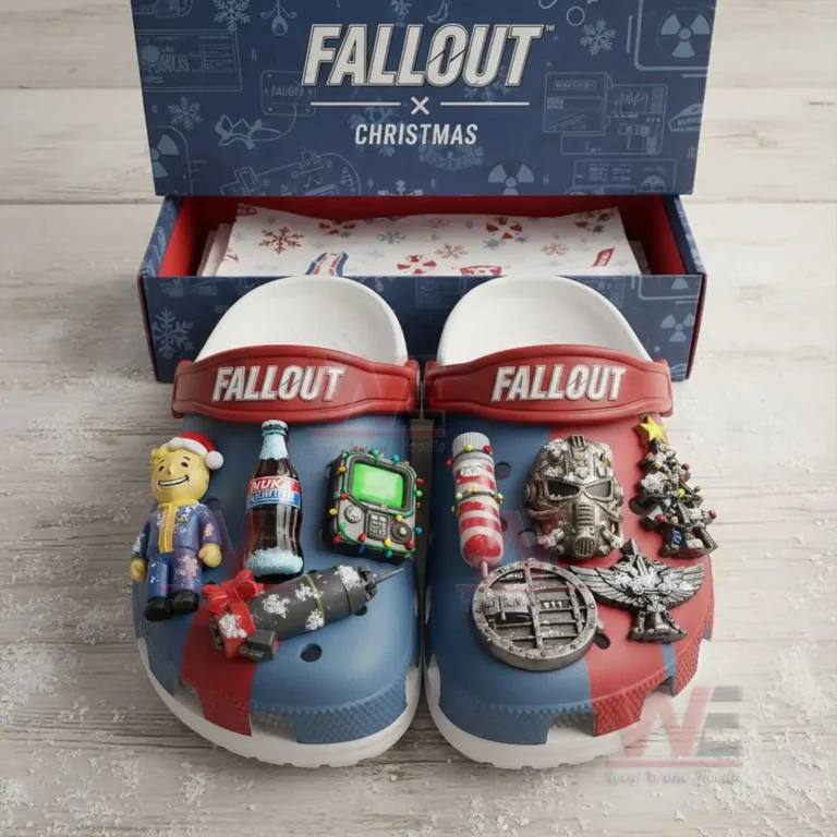 Fallout Christmas Crocs Clogs with Charms - WeLocalBrandHoodie