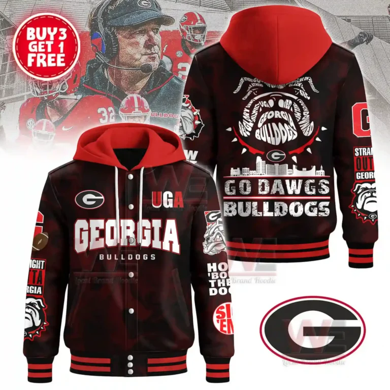 Georgia Bulldogs Go Dawgs Bulldogs Baseball Jacket - WeLocalBrandHoodie