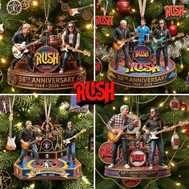 Rush Band 58th Anniversary 1968-2026 Christmas Ornament ...