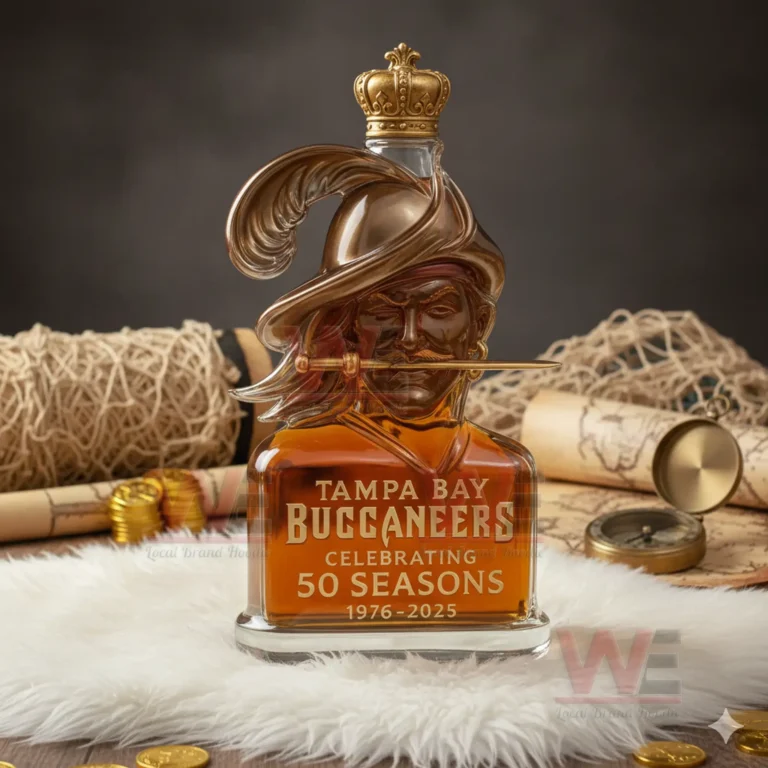 Tampa Bay Buccaneers Celebrating 50 Seasons 1976-2025 Whiskey Bottle ...