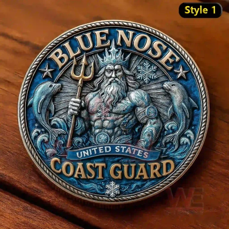 US Coast Guard Blue Nose Challenge Coin - WeLocalBrandHoodie