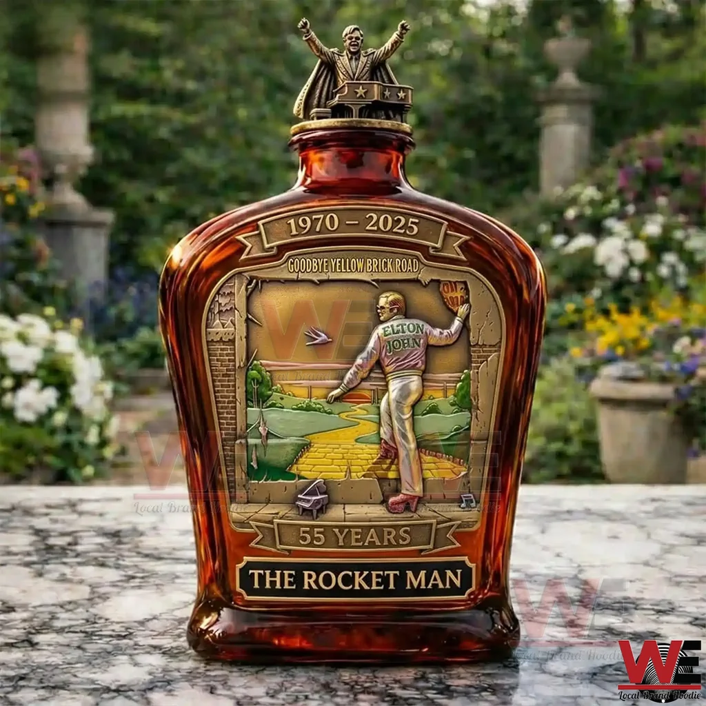 Elton John Rocket Man 55Th Anniversary 1970-2025 Whiskey Bottle ...