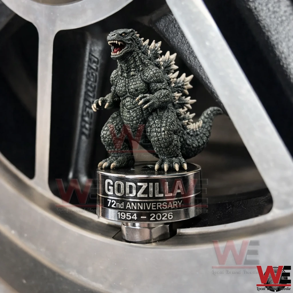 King of Monsters Godzilla Tire Valve Caps - WeLocalBrandHoodie