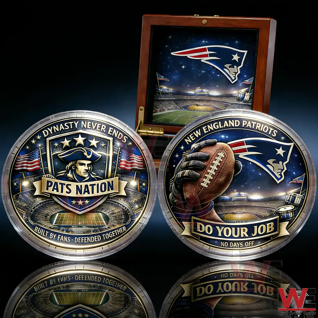 New England Patriots Fan Power Pats Nation Coin - WeLocalBrandHoodie