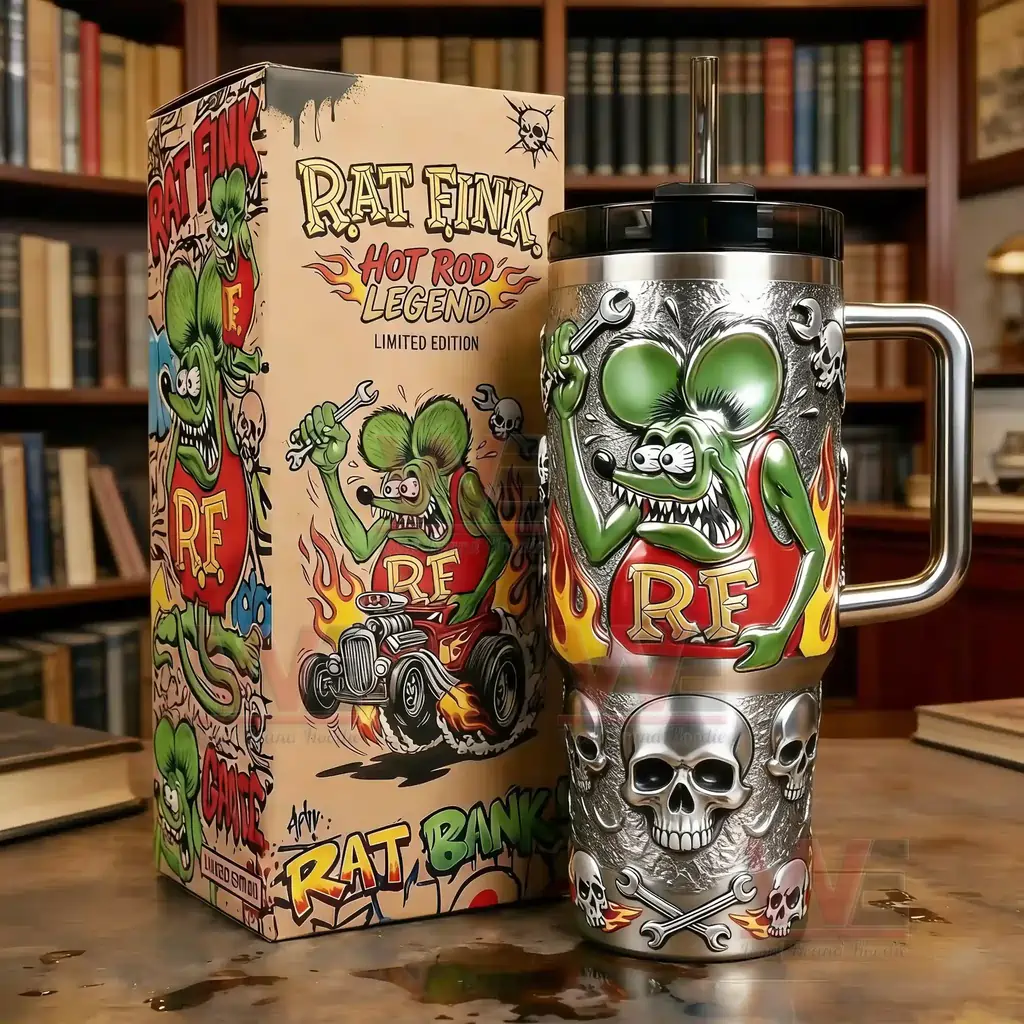 Rat Fink Hot Rod Legend Garage Edition YETI Tumbler - WeLocalBrandHoodie
