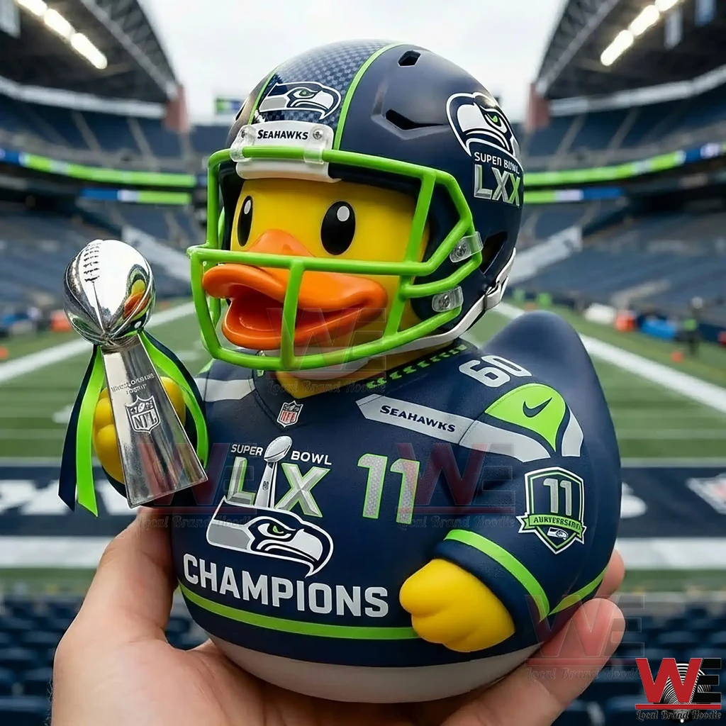 HOT Seattle Seahawks Super Bowl LX Champions Rubber Duck ...