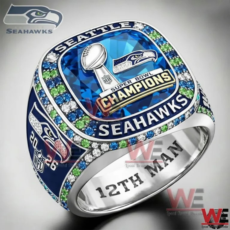 Seattle Seahawks Super Bowl LX 2026 Winners Ring - WeLocalBrandHoodie