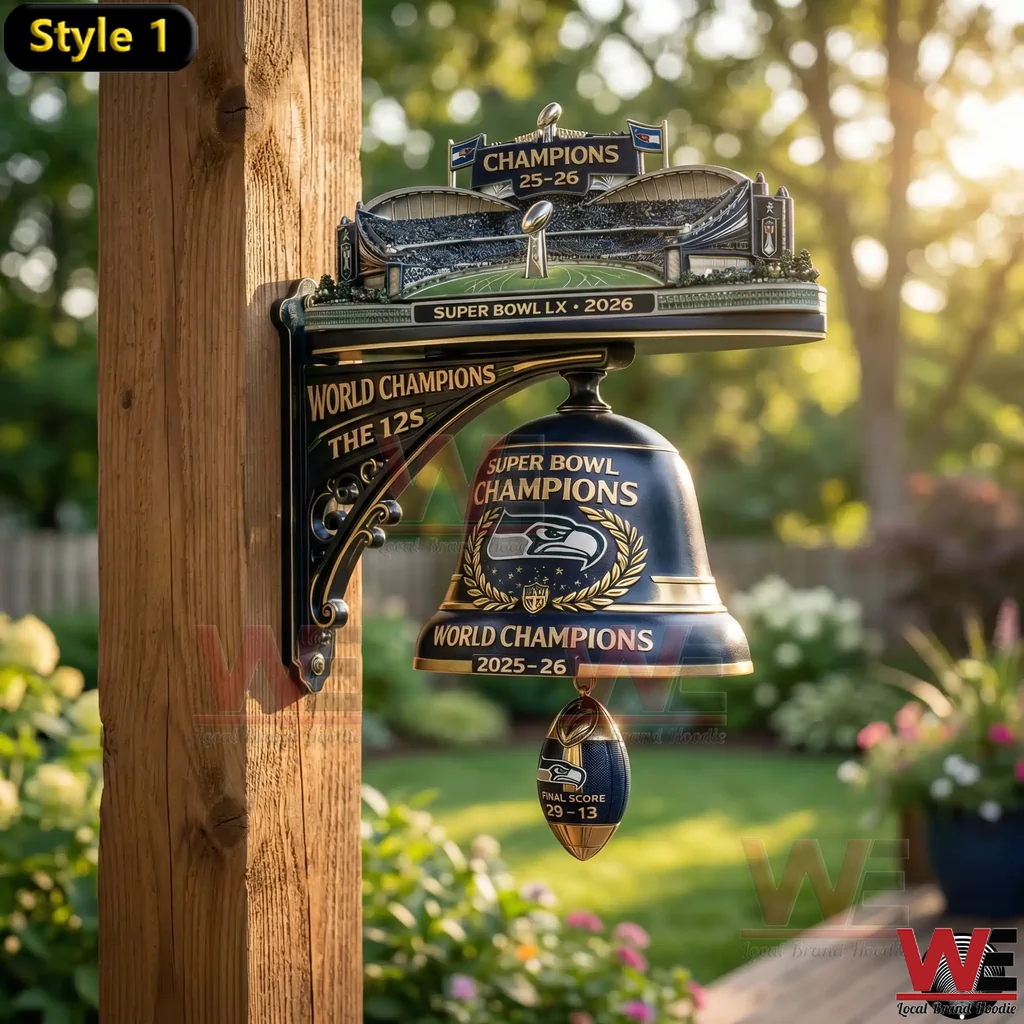 Seattle Seahawks Super Bowl LX Champions 2025-26 Wall Mounted Doorbell ...