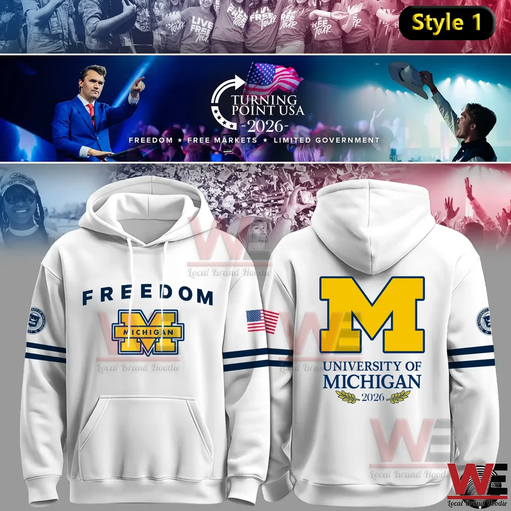 University of Michigan Tourning Point USA 2026 Freedom Hoodie ...