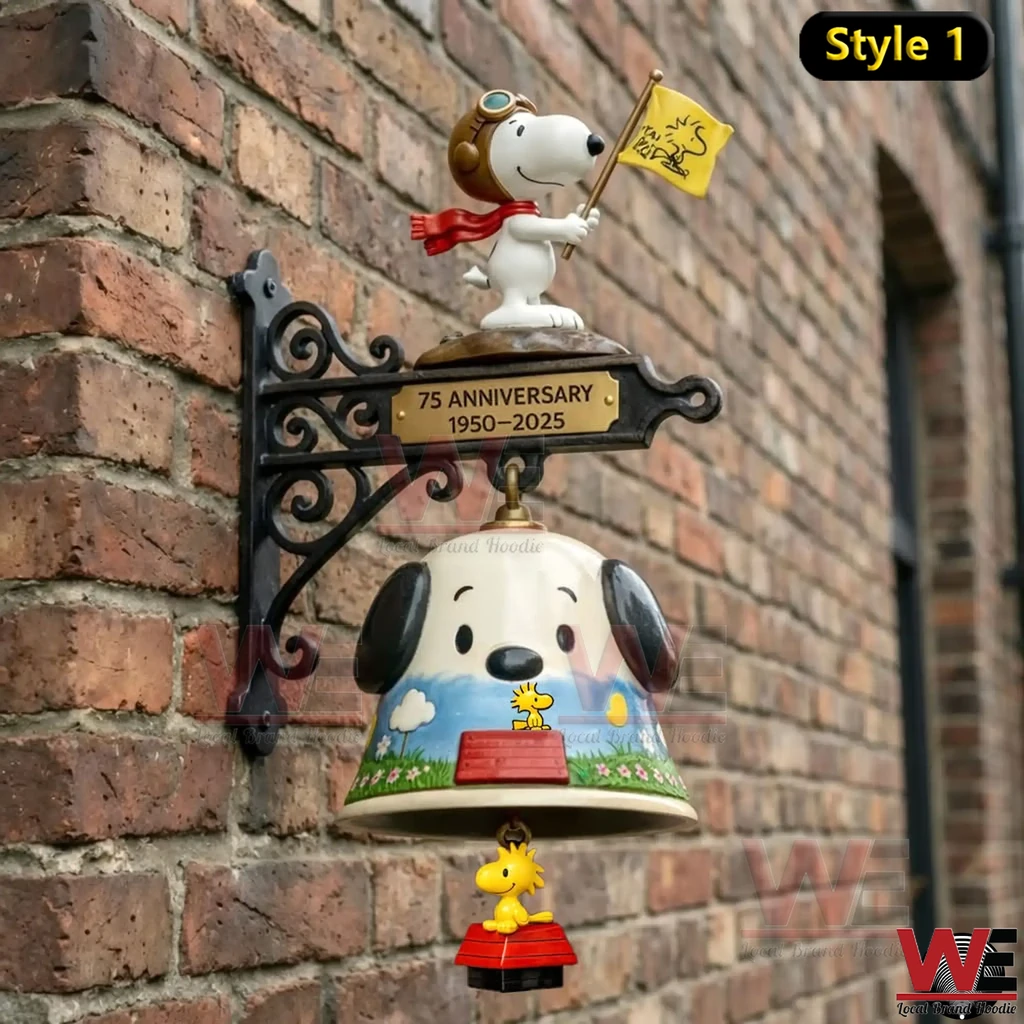 Snoopy 1950-2025 75th Anniversary Wall Bell - WeLocalBrandHoodie